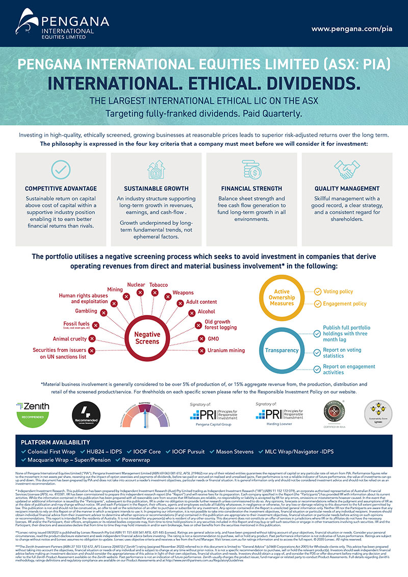 Fund Brochures - Pengana Capital Group